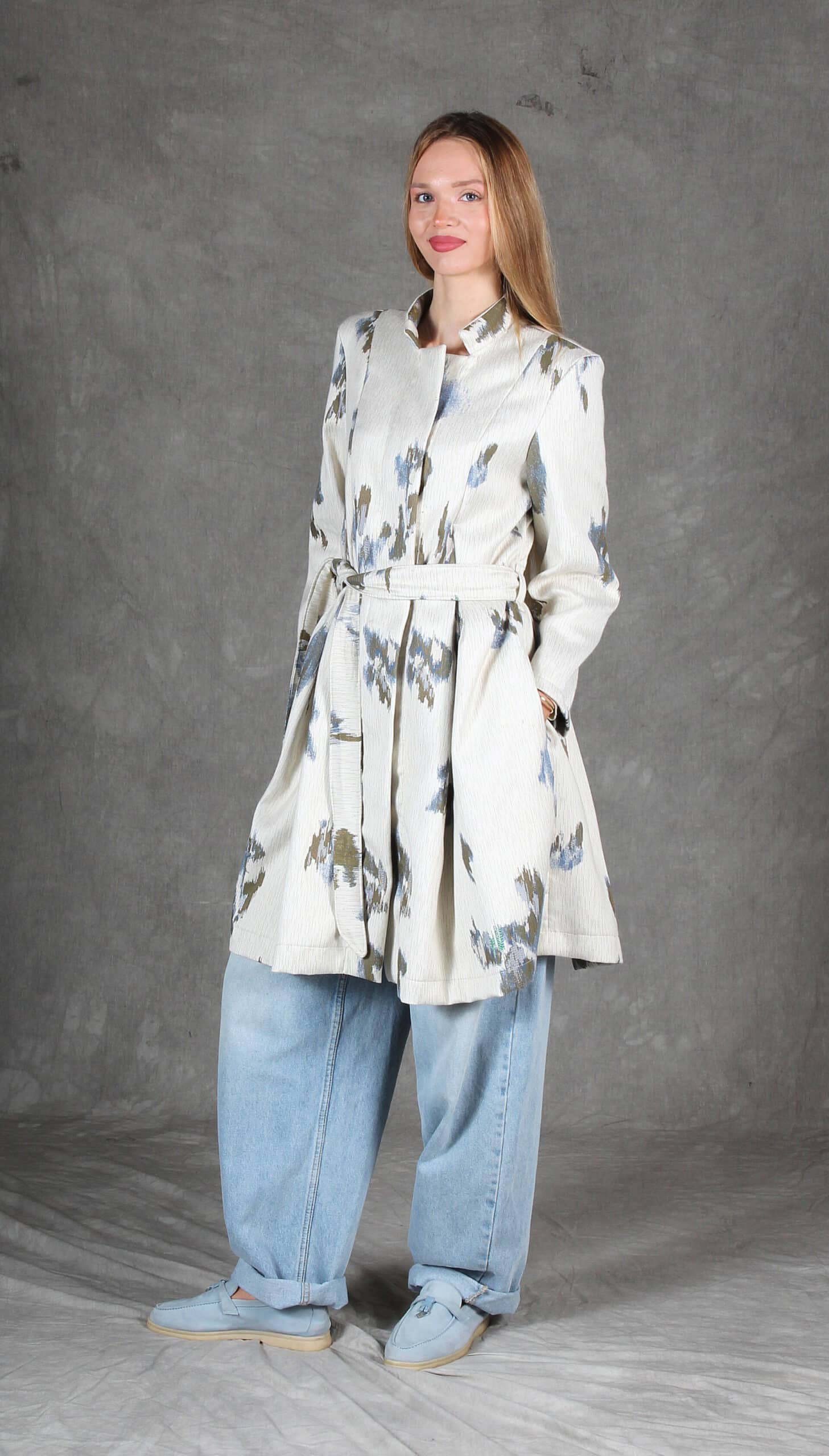 Pleated Coat Sewing Pattern for Women | AinaSewingPatterns