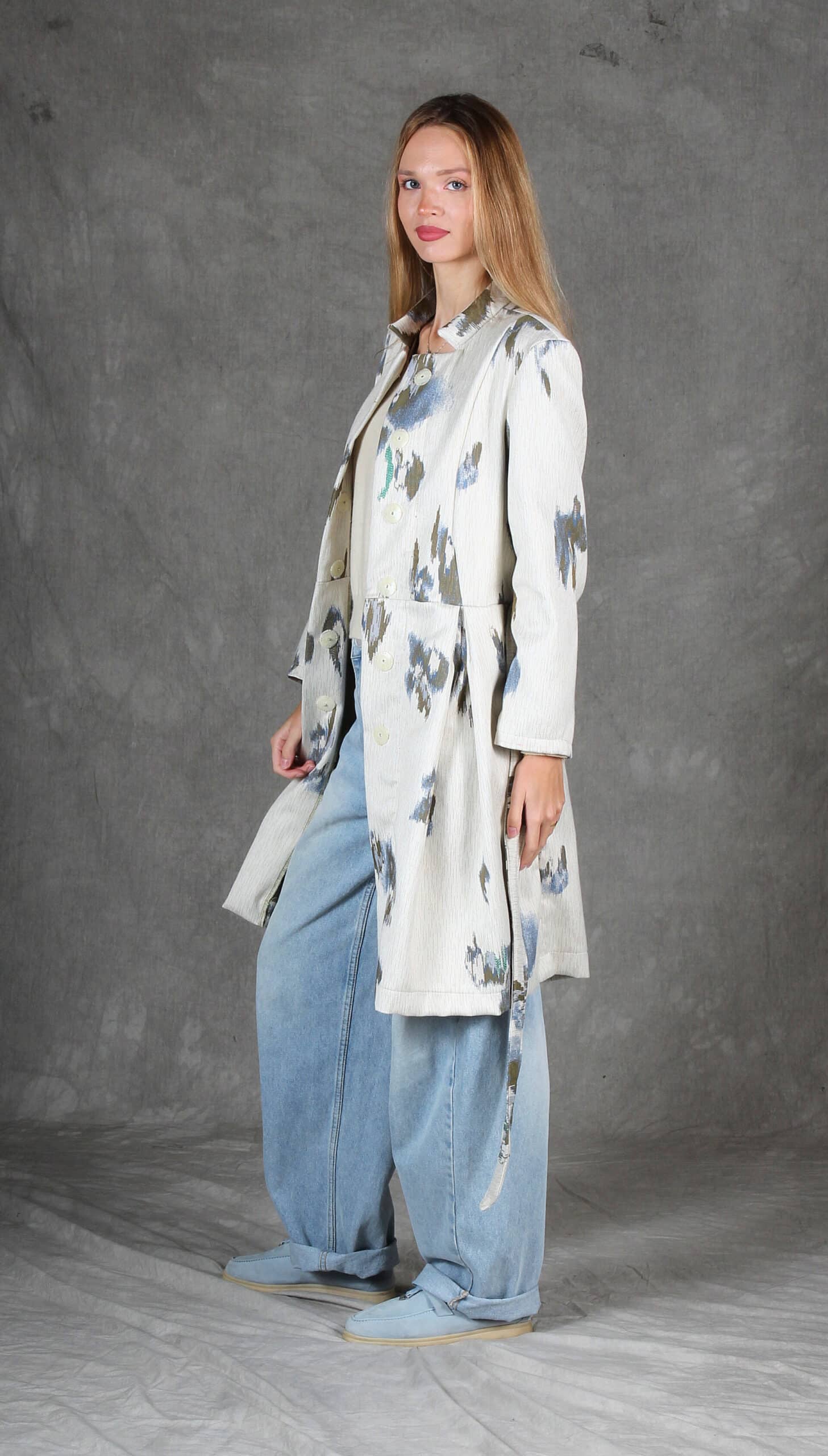 Pleated Coat Sewing Pattern for Women | AinaSewingPatterns