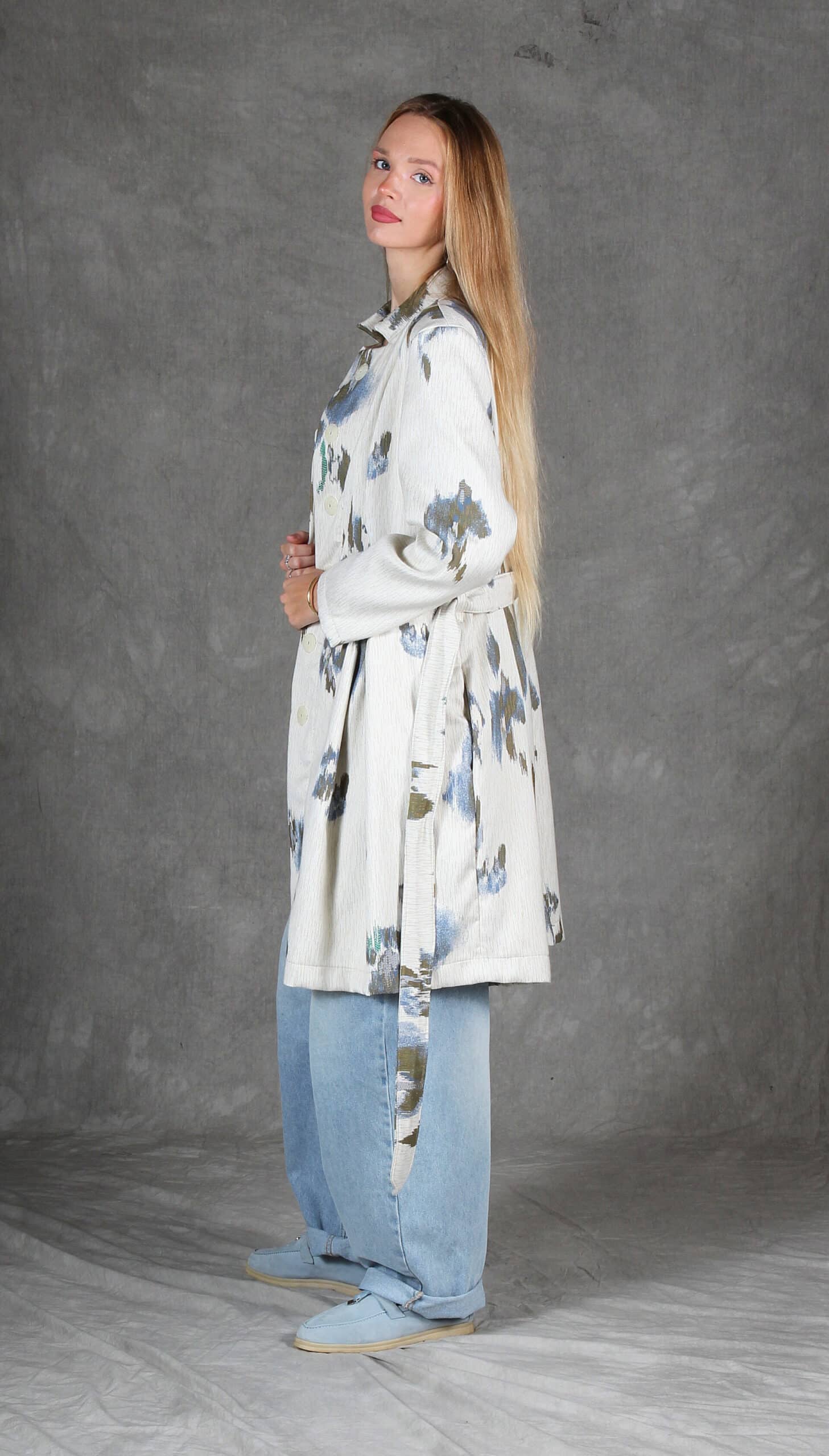 Pleated Coat Sewing Pattern for Women | AinaSewingPatterns