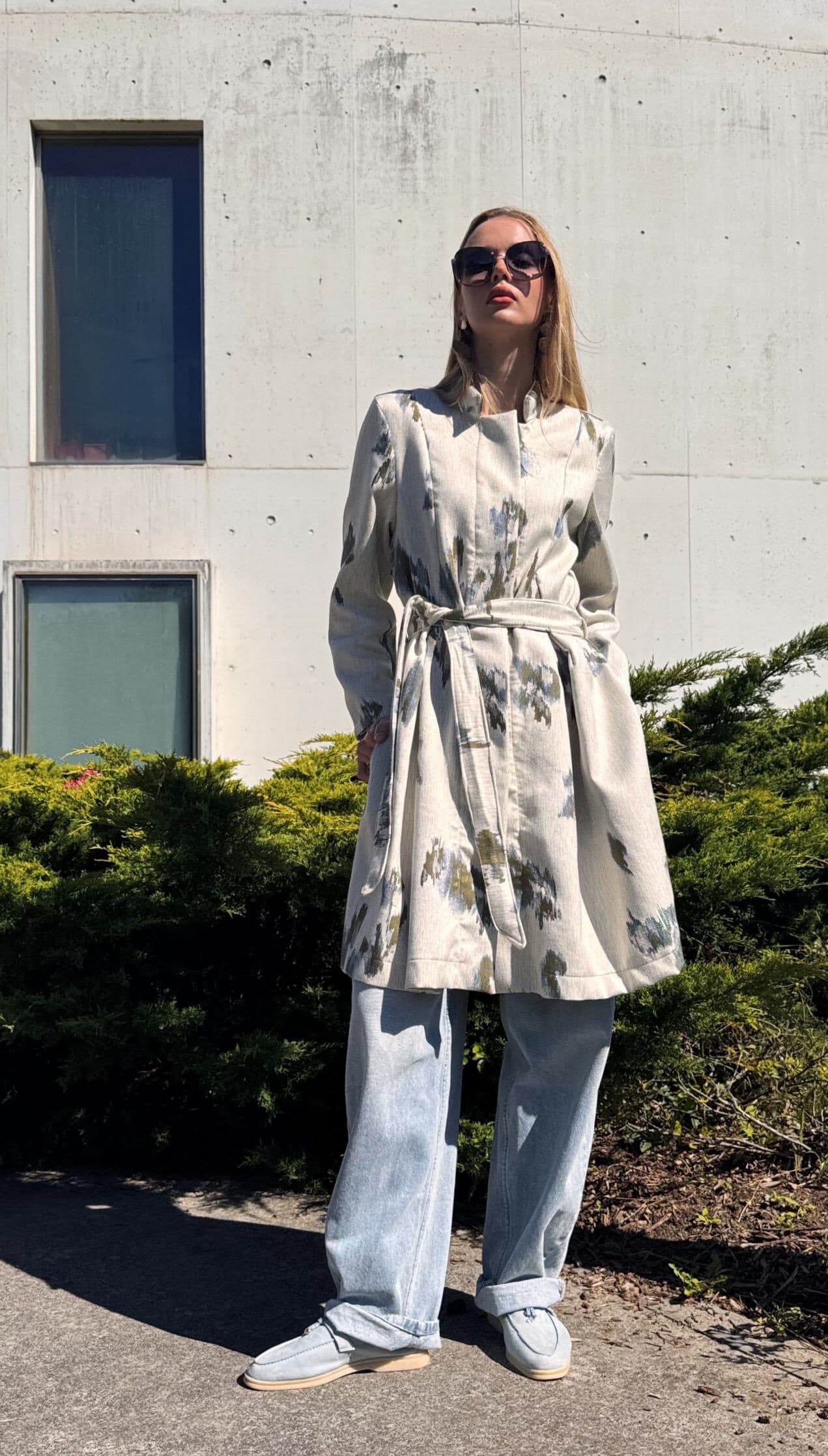 Pleated Coat Sewing Pattern for Women | AinaSewingPatterns