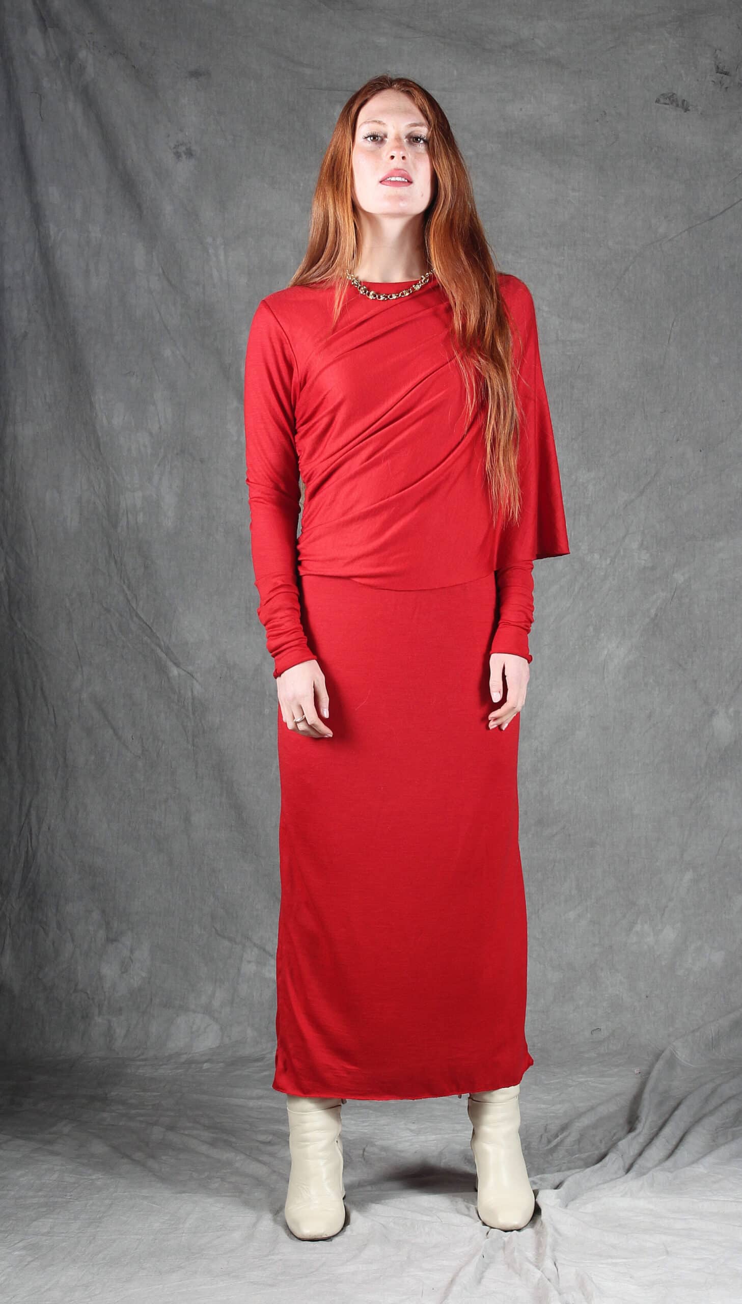 Draped Maxi Dress Sewing Pattern | AinaSewingPatterns