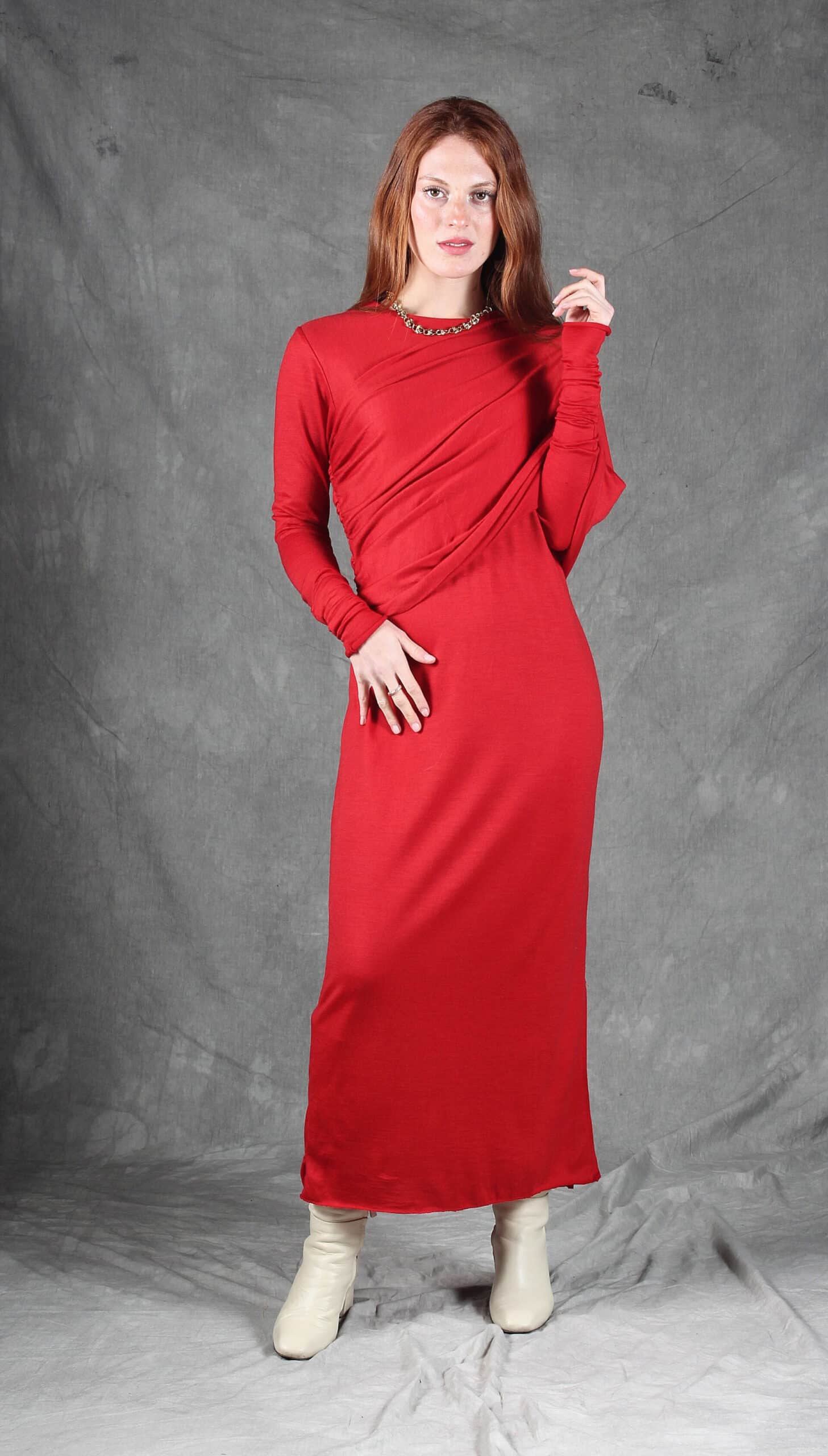 Draped Maxi Dress Sewing Pattern | AinaSewingPatterns