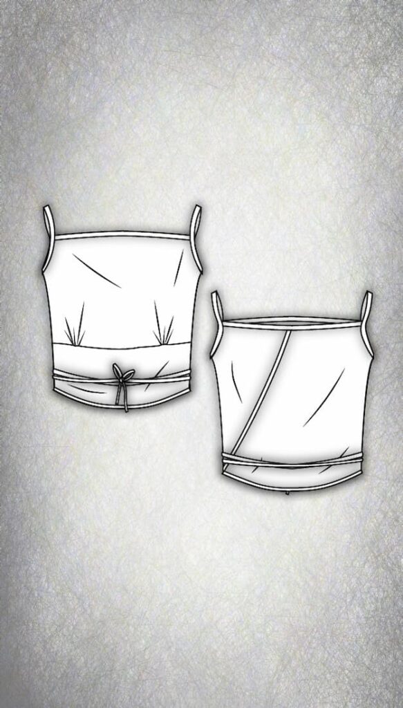 Draped Top Sewing Pattern | PDF Patterns | AinaSewingPatterns