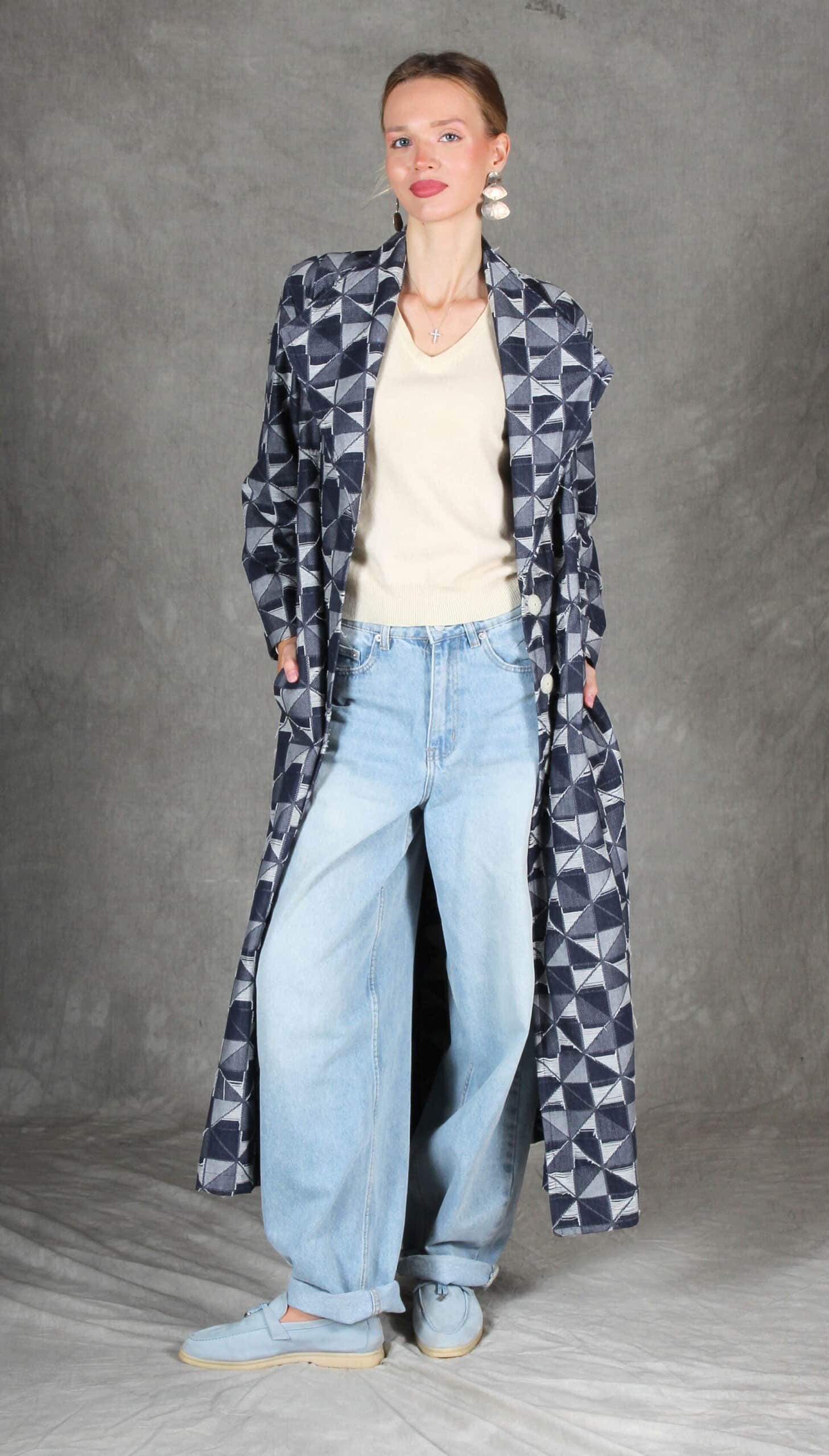 Long Coat Sewing Pattern for Women | AinaSewingPatterns